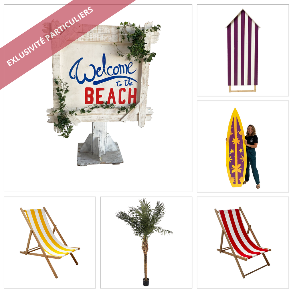 Sweetpack plage et tropiques XL - Libérateur d'idées, location décors